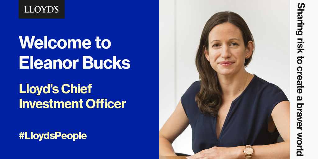 Eleanor Bucks appointed Lloyd’s Chief Investment officer